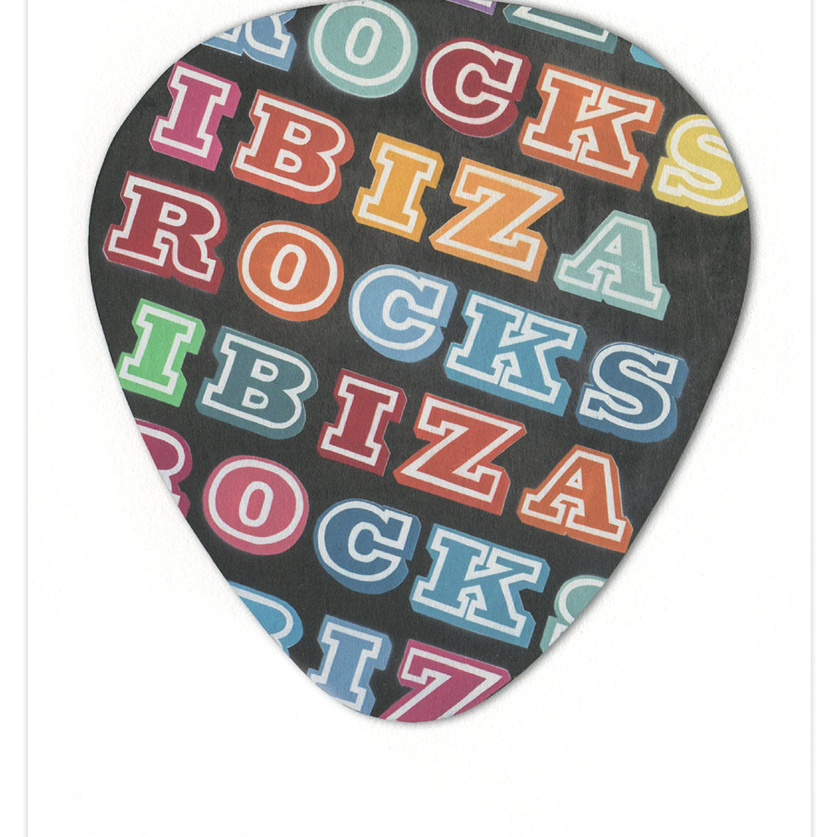 Ben Eine - Ibiza Rocks Plectrum A3 – AOAP Projects